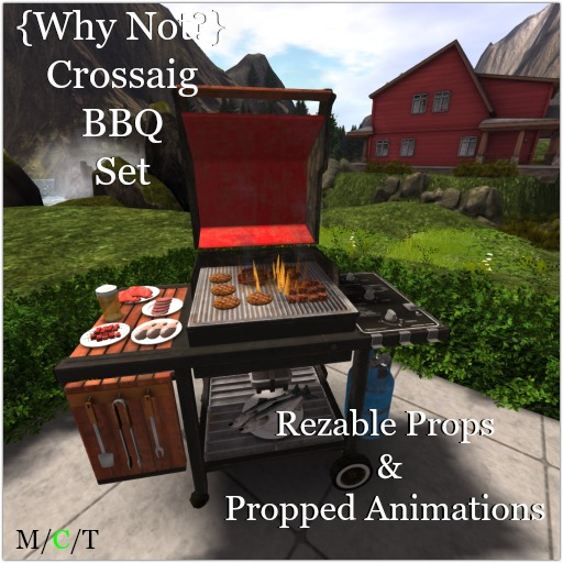 Second Life Marketplace - {Why Not?} Crossaig BBQ Set-Boxed